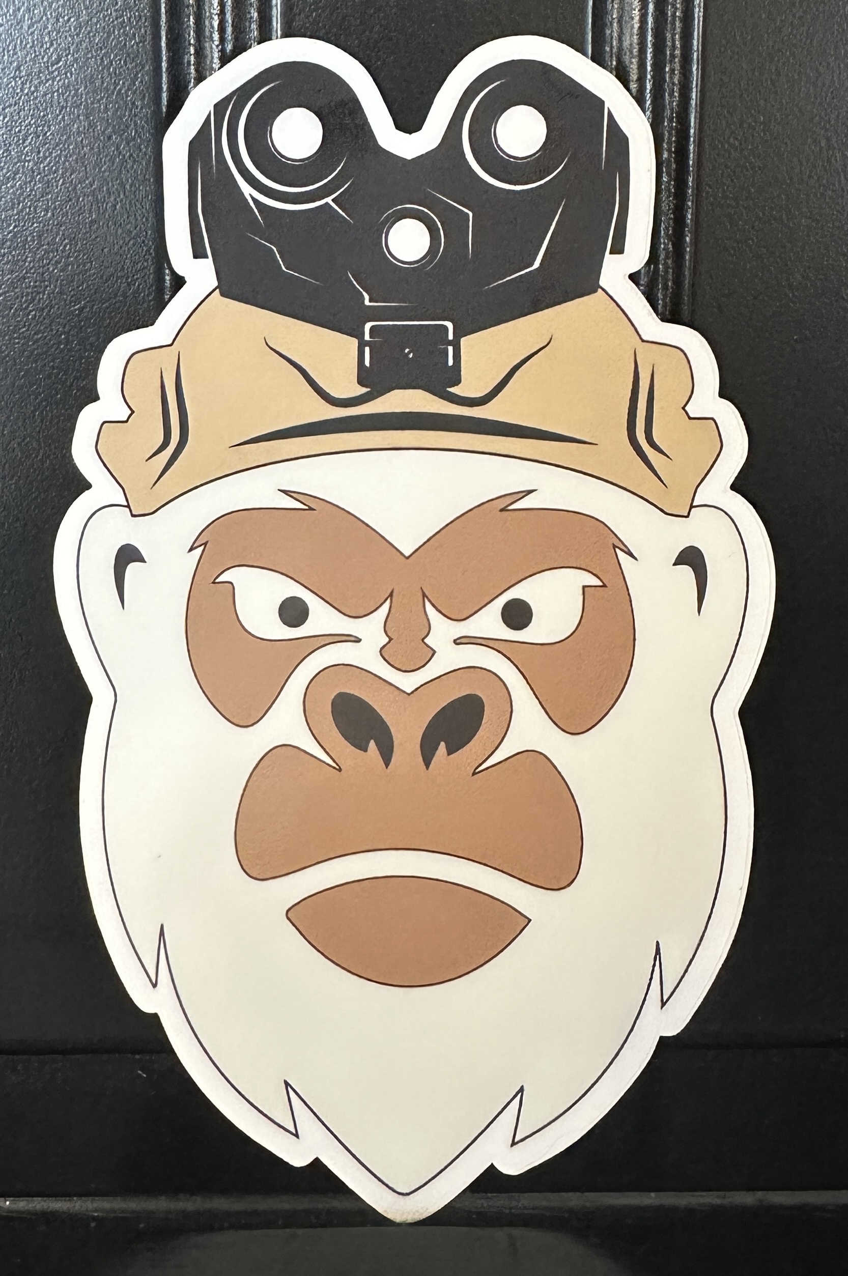 VGS 4x6 in. Gorilla head Decal - Vanilla Gorilla Security